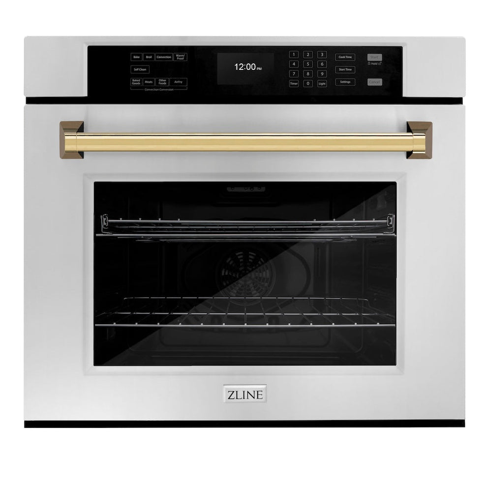 ZLINE Autograph Edition 30 in. Professional True Convection Single Wal ...
