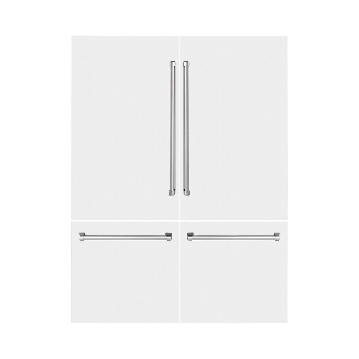 ZLINE 60" Refrigerator Panels in White Matte for a 60" Built-in Refrig ...