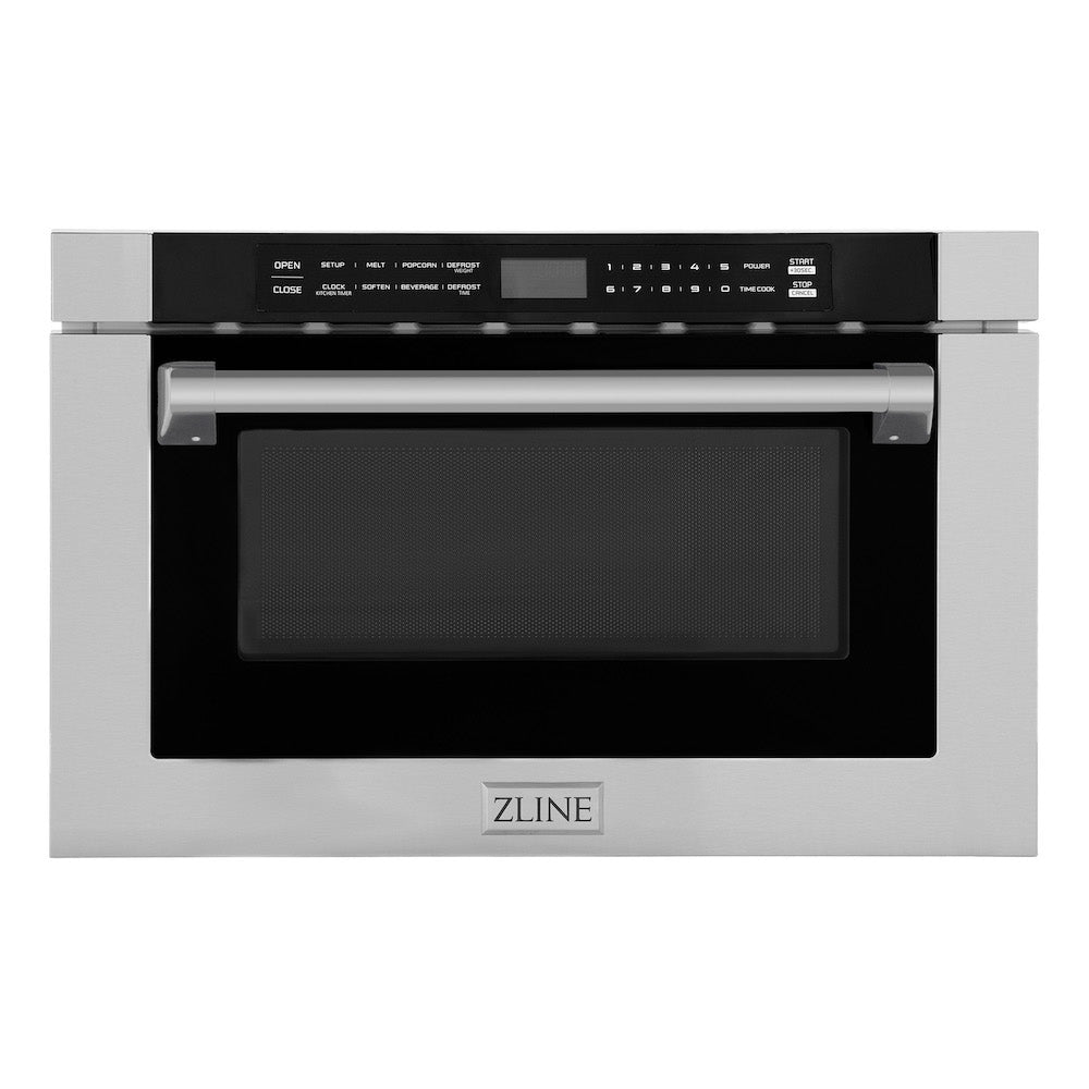 ZLINE 24 in. 1.2 cu. ft. Built-in Microwave Drawer in Stainless Steel ...